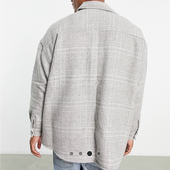 ASOS | Jackets & Coats | Asos Design Super Oversized Wool Checkered ...